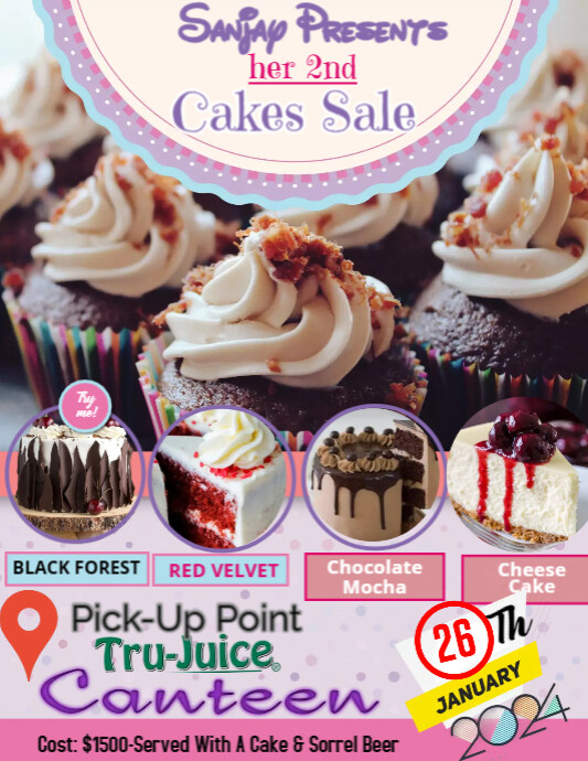 Copy of Cake Shop flyer | PosterMyWall