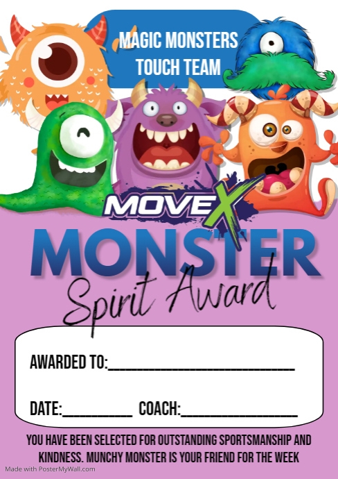 Monster Spirit Award | PosterMyWall