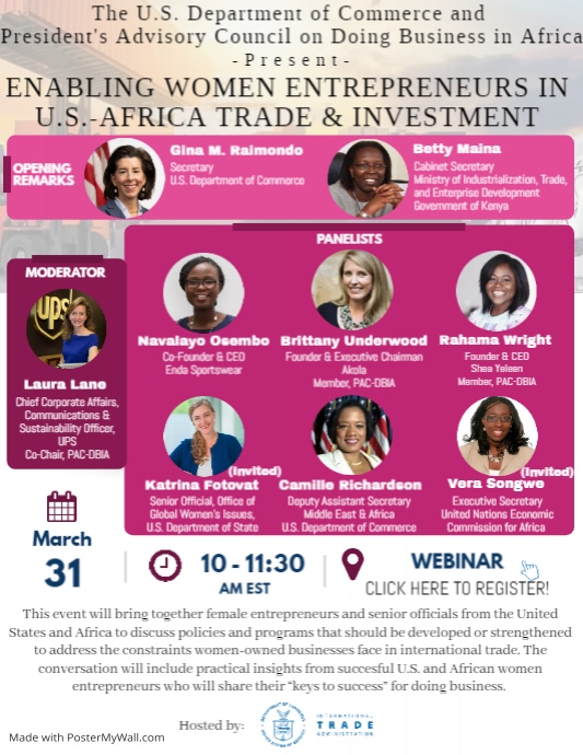 Copy of 6. PAC-DBIA Women's Economic Empowerment Event | PosterMyWall