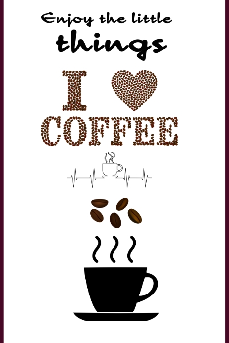 Cafe and restaurant coffee shop poster Template | PosterMyWall