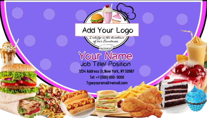 Cafe Business card Template | PosterMyWall