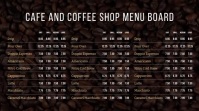 Coffee Shop Digital Menu Board Template | PosterMyWall