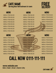 CAFE Template | PosterMyWall