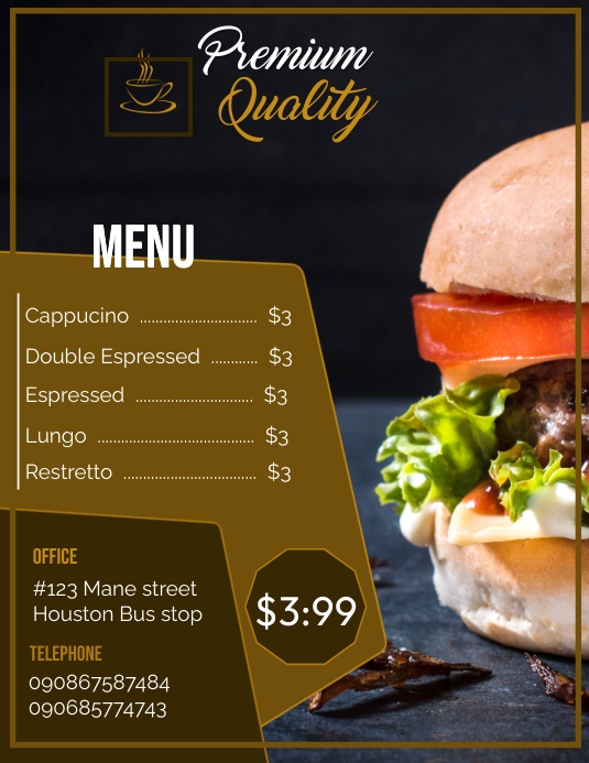CAFE Template | PosterMyWall