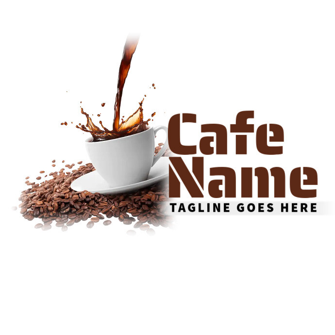 cafe logo, coffee cafe, logo, coffee cafe log Template | PosterMyWall