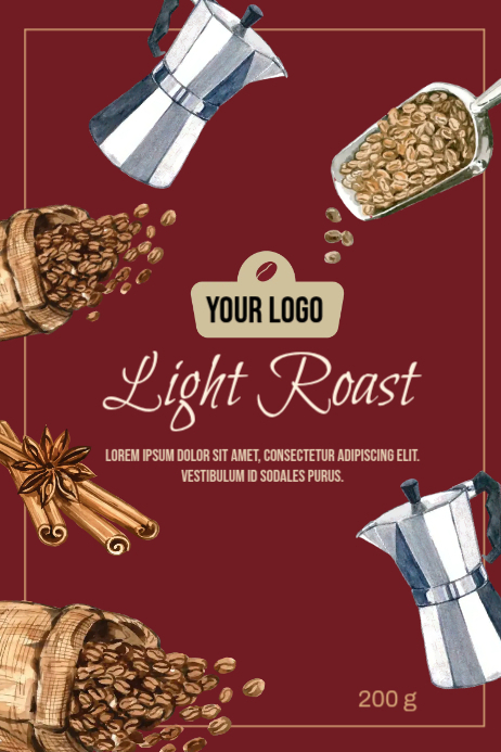Cafe Logo Ads Templat | PosterMyWall
