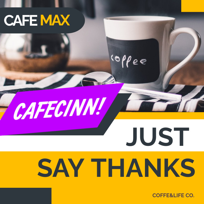 CAFE MAX 3 Template | PosterMyWall