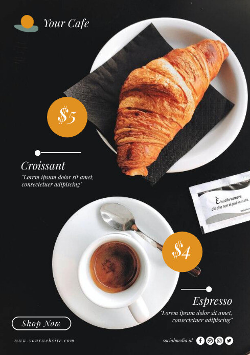 Cafe Menu Template | PosterMyWall