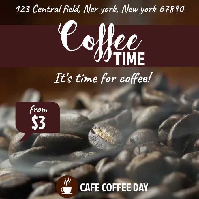 CAFE POSTER Template | PosterMyWall