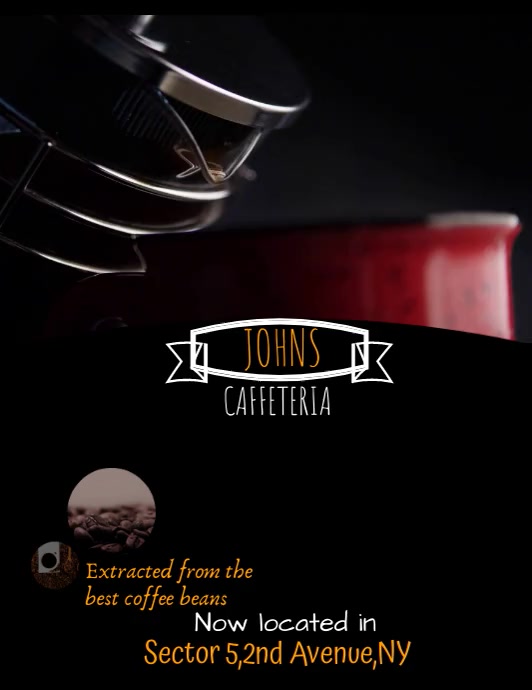 Copy of Caffeteria | PosterMyWall