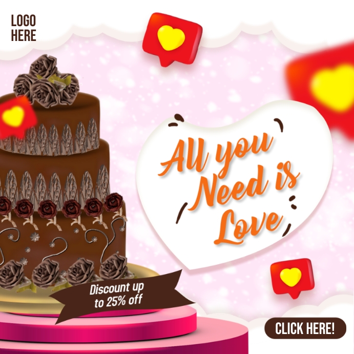 Cake Ads Template | PosterMyWall