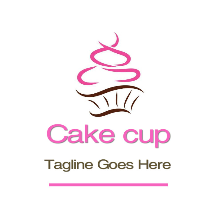 Cake cup logo Template | PosterMyWall