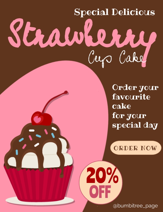 Plantilla de Cake flyer template | PosterMyWall