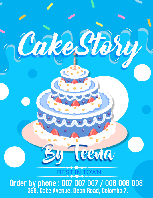 Copy of Cake Flyer Template | PosterMyWall