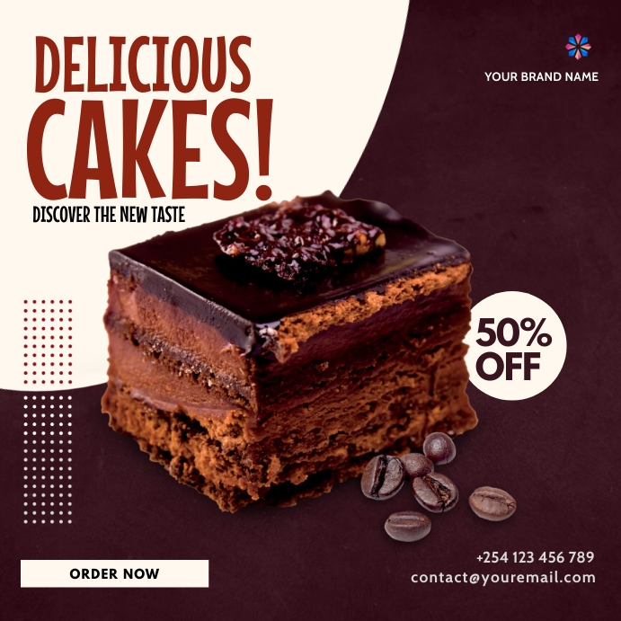 Brosur Brosur Penjualan Restoran Menu Makanan Kue Templat | PosterMyWall