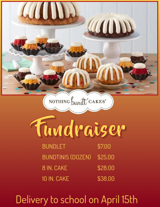 Cake Fundraiser Template | PosterMyWall