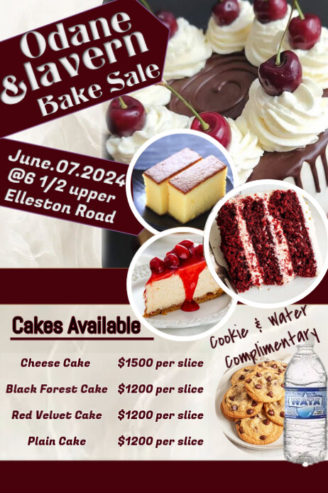 Copy of Cake sale template | PosterMyWall