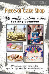 Cake Shop Flyer Template | PosterMyWall
