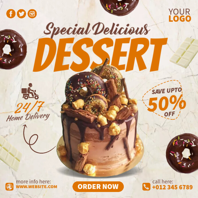 Cake Template Ads | PosterMyWall