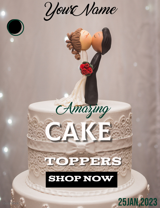 Plantilla de Cake Topper (1) | PosterMyWall