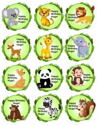 Cake Topper - Animals Template | PosterMyWall