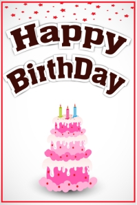 Candy Cake Topper Template | PosterMyWall