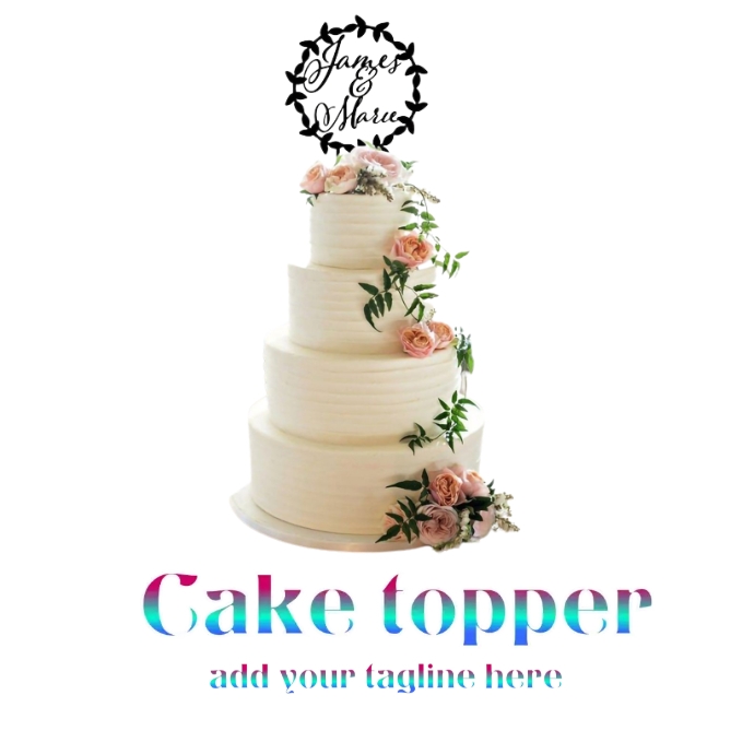 Cake topper logo Template | PosterMyWall