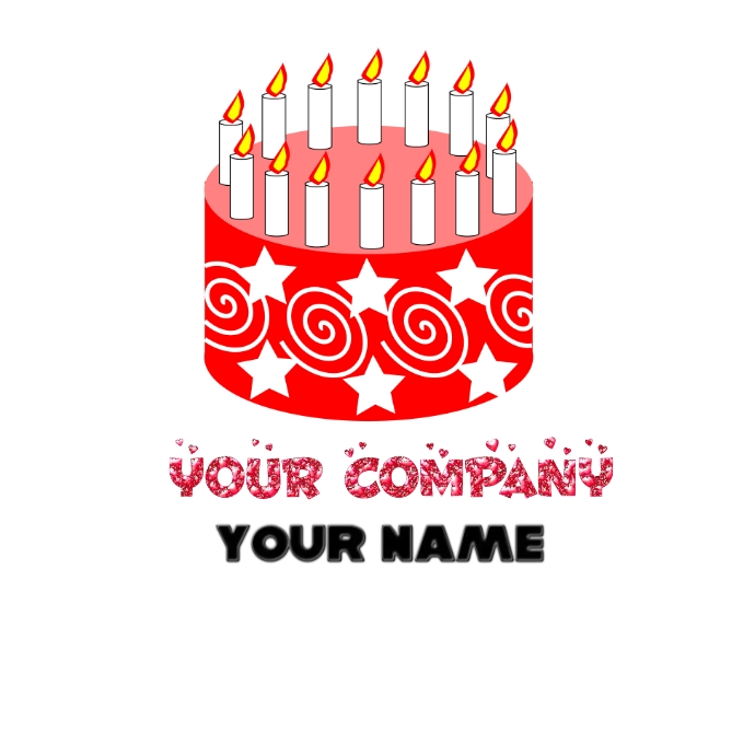 cake topper logo Template | PosterMyWall