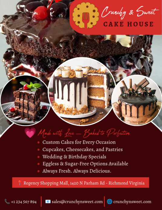 Copy of Cakes and Pastries Ad | PosterMyWall