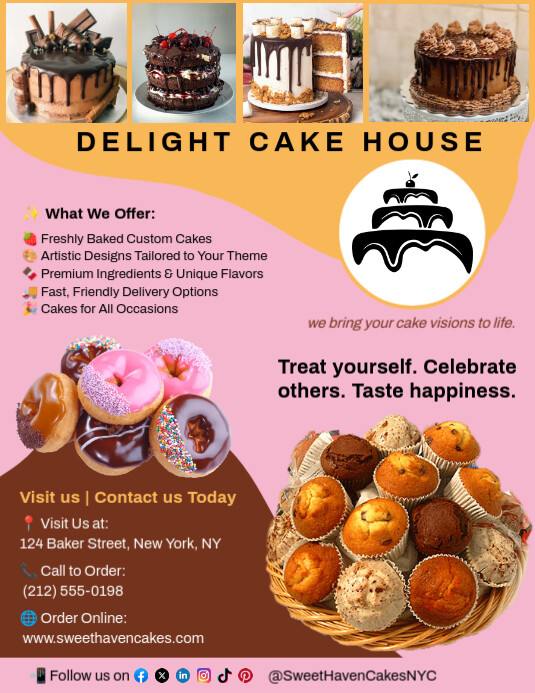 Copy of Cakes and Pastries Ad | PosterMyWall