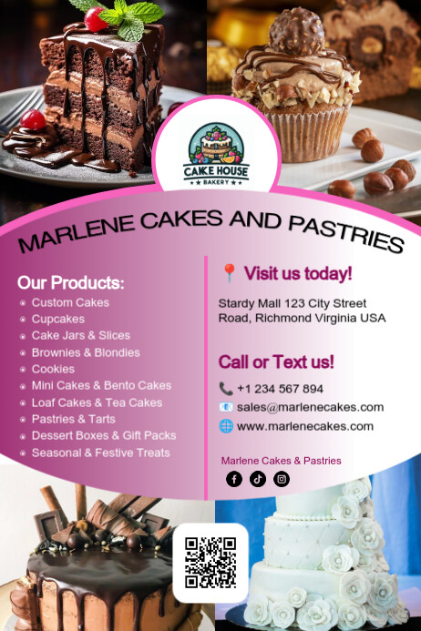 Copy of Cakes and Pastries Ad | PosterMyWall