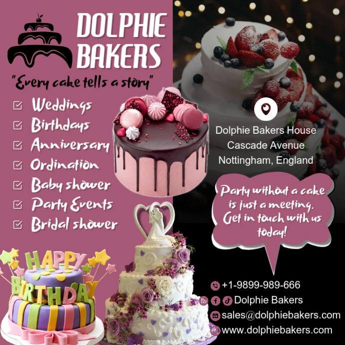 Cakes and Pastries Bakers business flyer | PosterMyWall