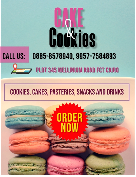 Cakes Template | PosterMyWall