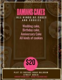Cakes Template | PosterMyWall