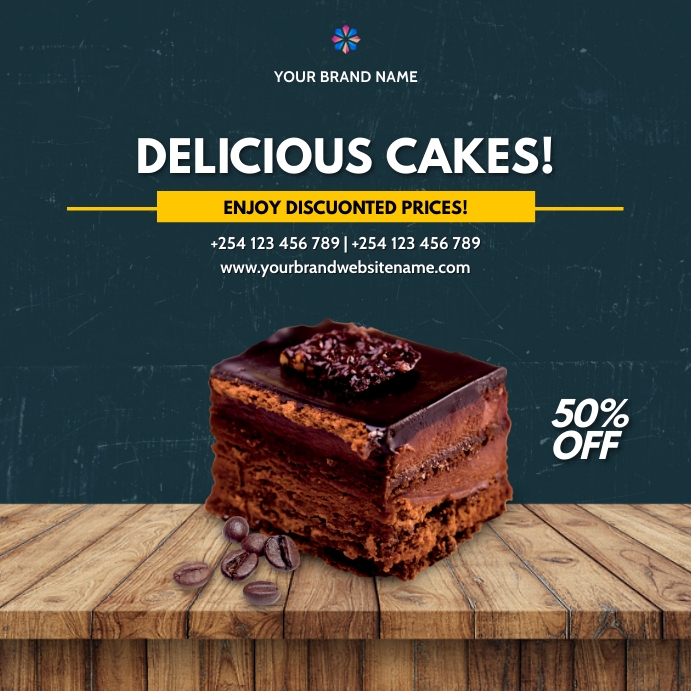 Kue, Menu Makanan, Brosur Penjualan Restoran Templat | PosterMyWall