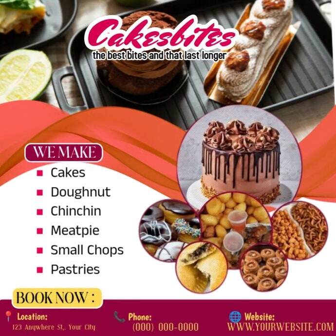 Copy of Cakesbites Flyer | PosterMyWall