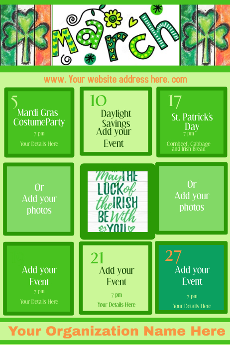 March Events Template | PosterMyWall