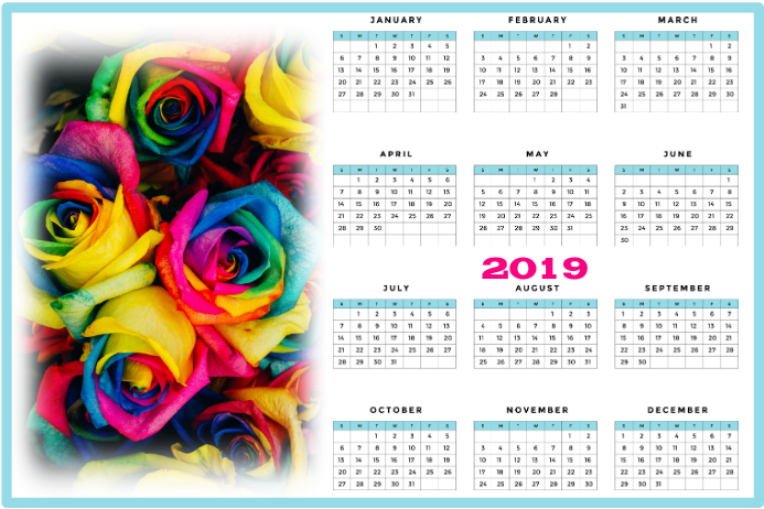 Calendar 2019 Poster Template | PosterMyWall