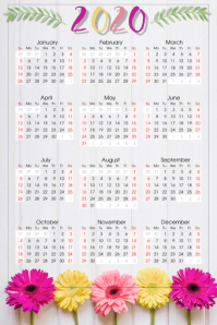 2020 Calendar Poster Template | PosterMyWall