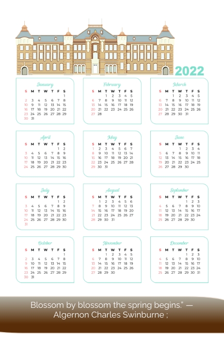 Copy of calendar 2022 | PosterMyWall