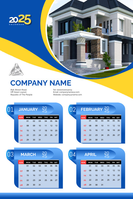 Calendar 2025 Design Template | PosterMyWall