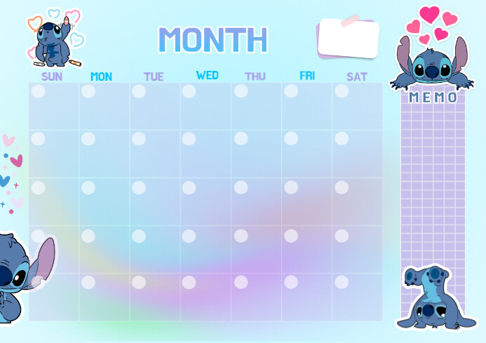 Copy of Calendar All Month Stitch | PosterMyWall