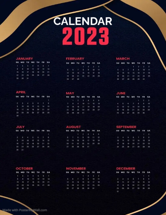 Calendar Template | PosterMyWall