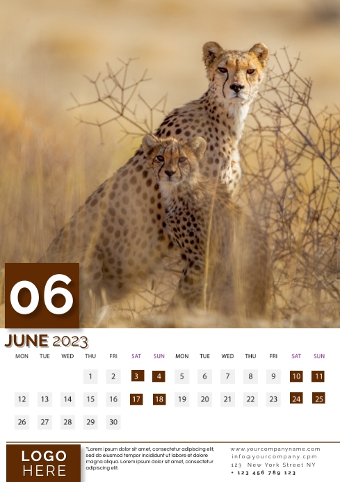 Calendar Template | PosterMyWall