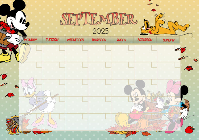 Calendar September all years Template | PosterMyWall
