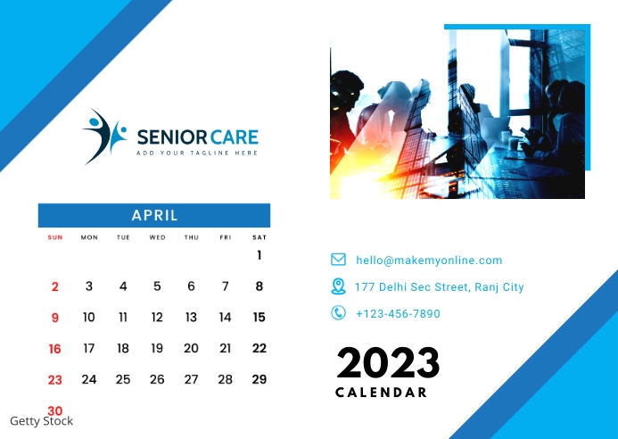 Plantilla de Calendario de Búsqueda 2023 | PosterMyWall