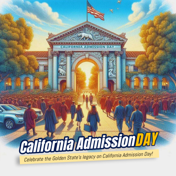 Copy of California admission day | PosterMyWall