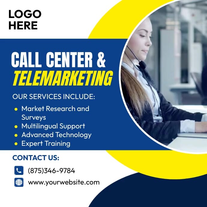Copy of Call Center and Telemarketing | PosterMyWall