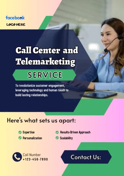 Call Center Template | PosterMyWall
