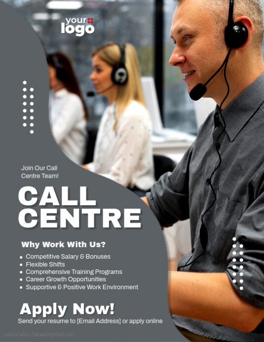 CALL CENTER Template | PosterMyWall